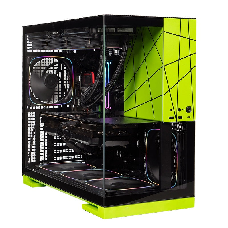 Rent To Own SKYTECH Black and Green Viper Gaming Computer